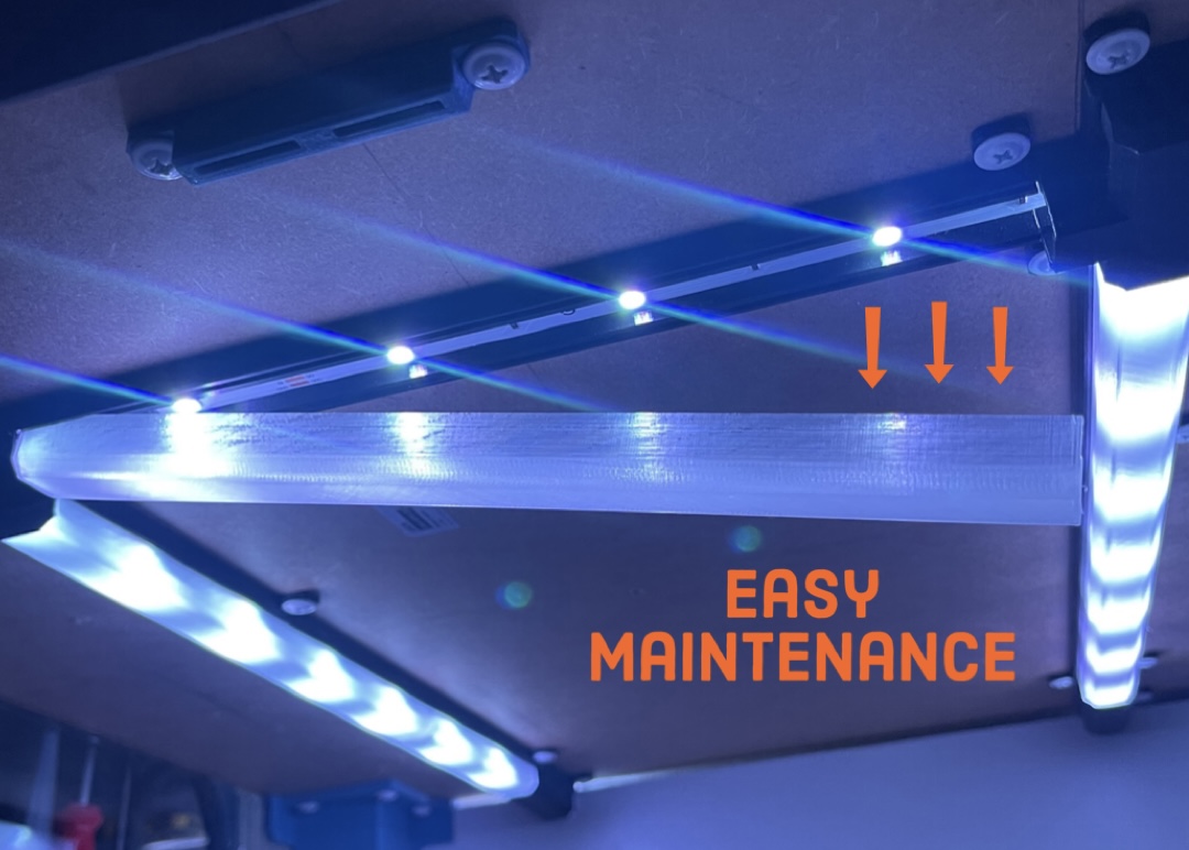 LED light strips Holder Diffusers by MrViddy | Download free STL model ...