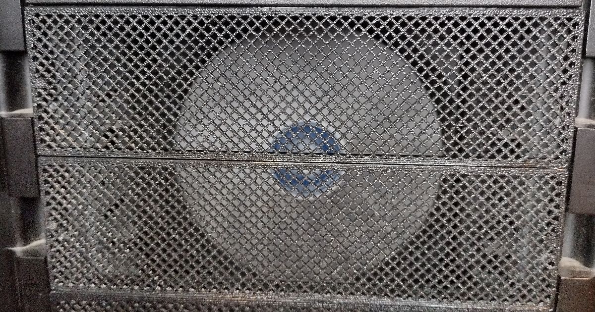 5.25" mesh airflow drive bay cover for PC tower - choose your own mesh ...