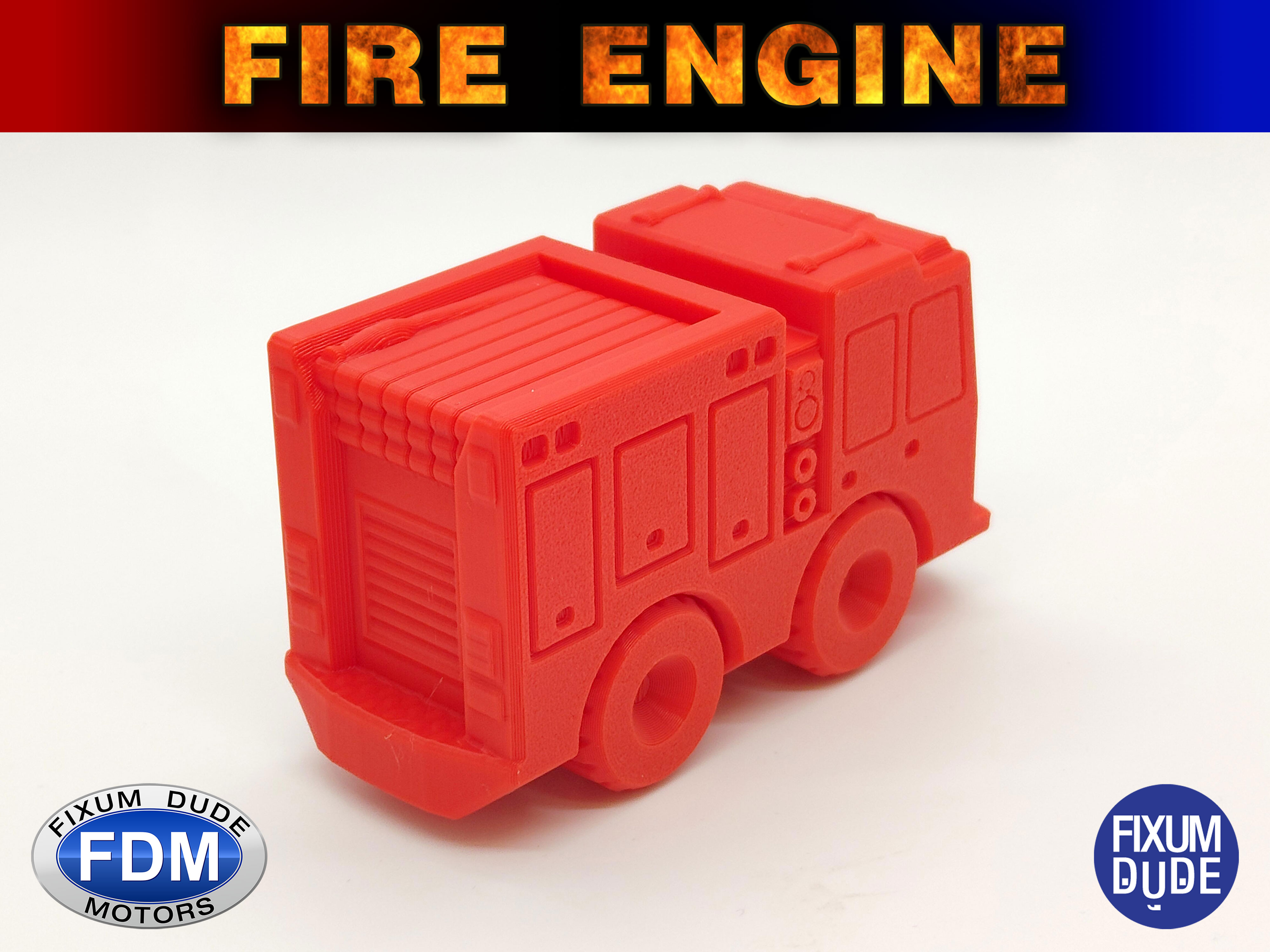Fixum Dude Motors PiP Fire Engine by fixumdude | Download free STL ...