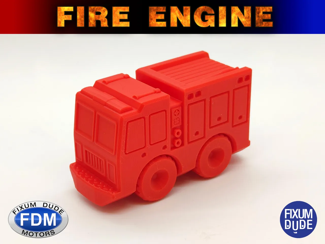 Fixum Dude Motors PiP Fire Engine by fixumdude | Download free STL ...