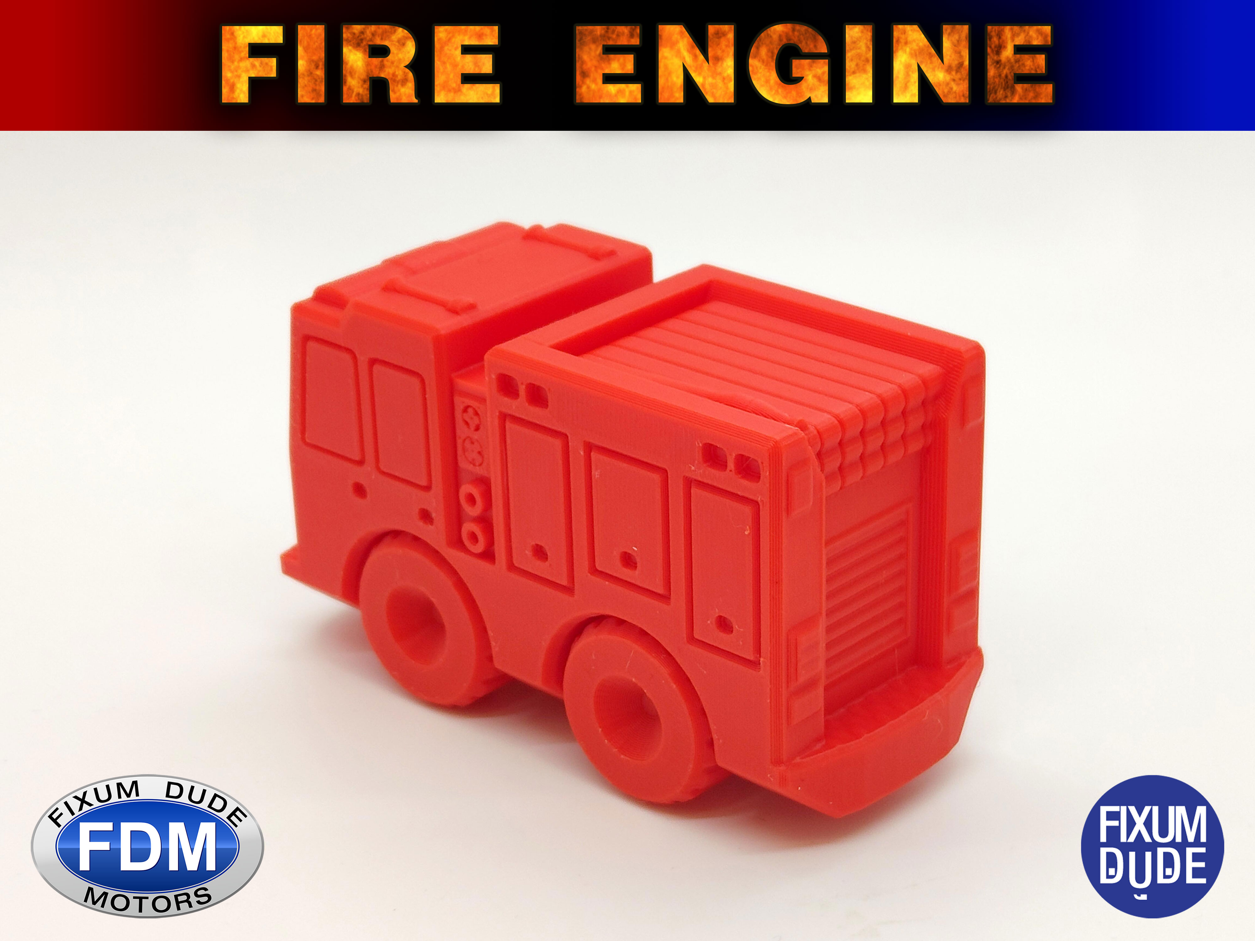 Fixum Dude Motors PiP Fire Engine by fixumdude | Download free STL ...