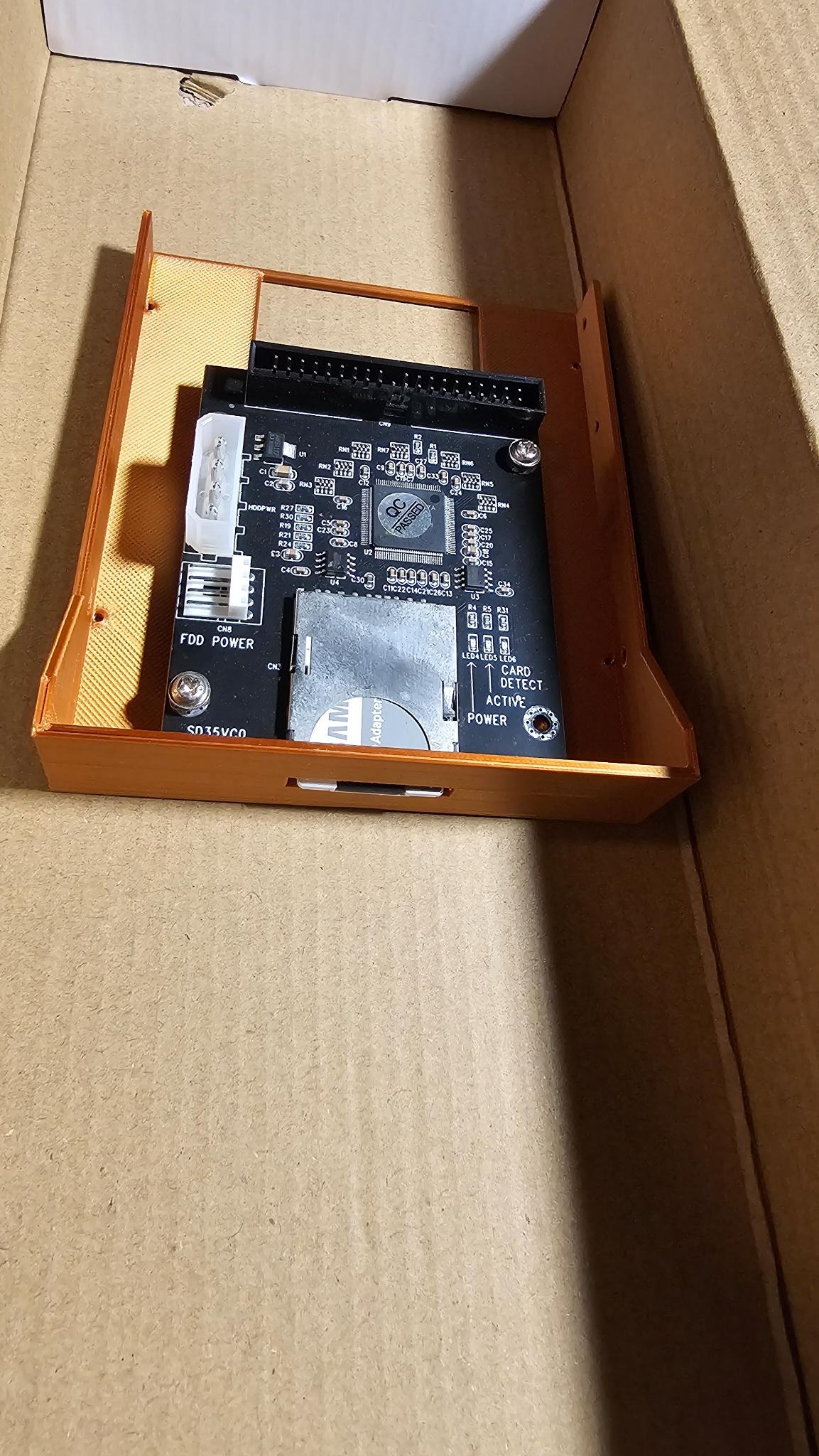 3.5" Floppy Bay SD Card Mount by rlerner | Download free STL model ...