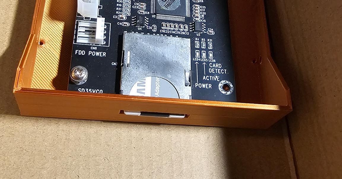 3.5" Floppy Bay SD Card Mount by rlerner | Download free STL model ...