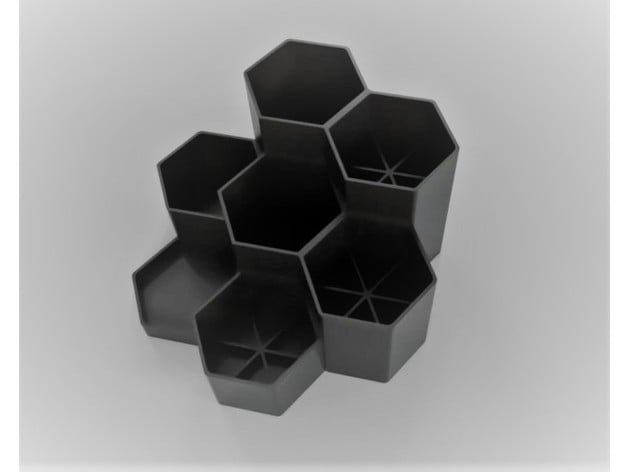 Hexagonal Desktop Organizer for Writing Tools and Supplies by aviad ...