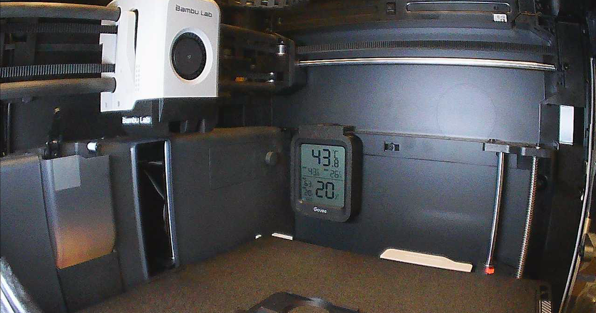 Govee H5075 Hygrometer Bambu P1P/P1S/X1C Chamber Mount by Chongfun ...