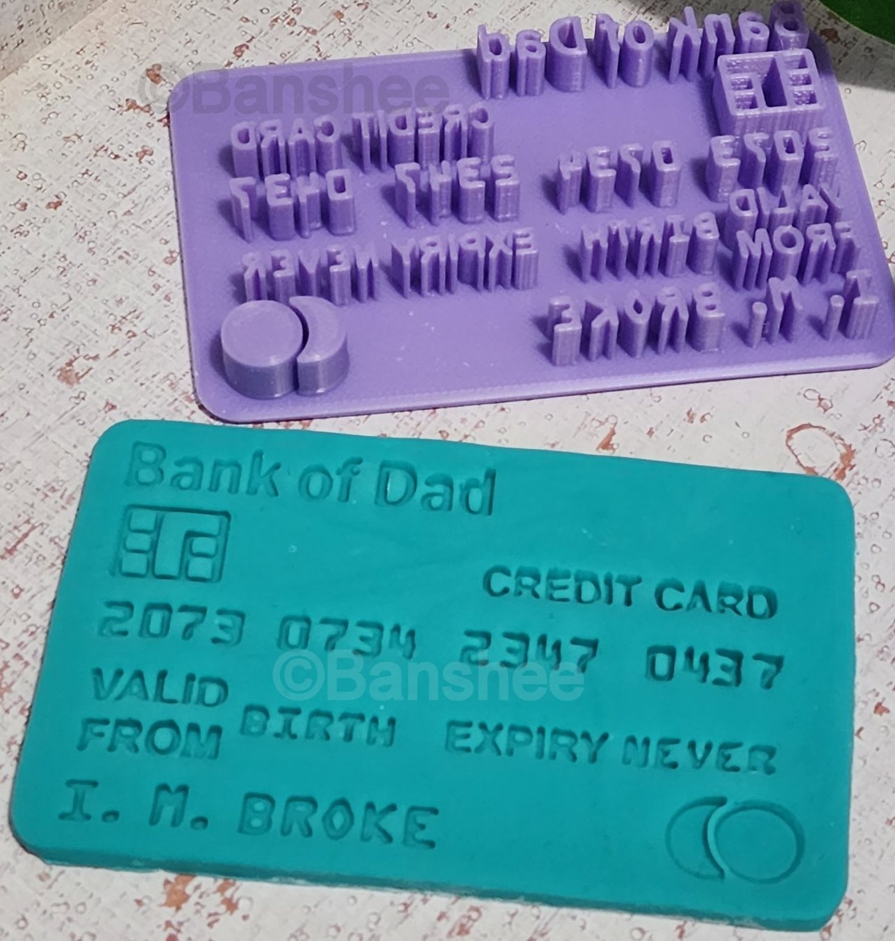 Bank of dad fondant stamp and cookie cutter by Banshee | Download free ...