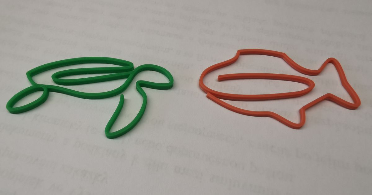 Fishy paper clips by spssecb | Download free STL model | Printables.com