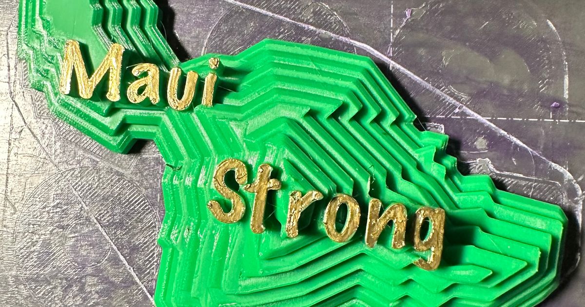 Maui Strong Paper Weight by Boostnboogie | Download free STL model ...