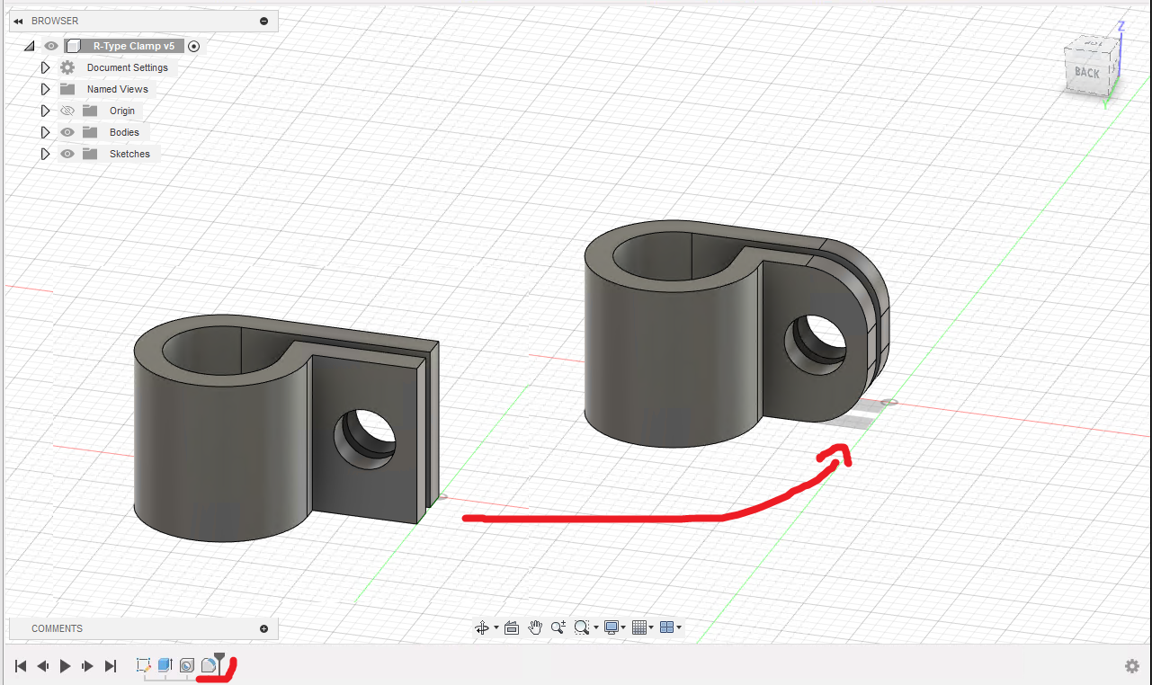 Parametric R-Clamp Wire/Cable Clip by Capsel22 | Download free STL ...