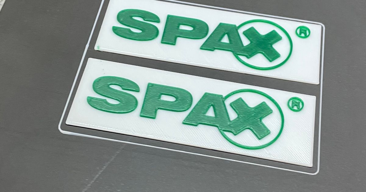 SPAX LOGO by JP design | Download free STL model | Printables.com