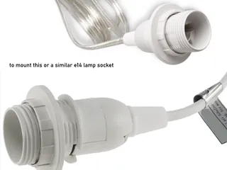 Lamp Socket Mount E14 by Udo | Download free STL model | Printables.com