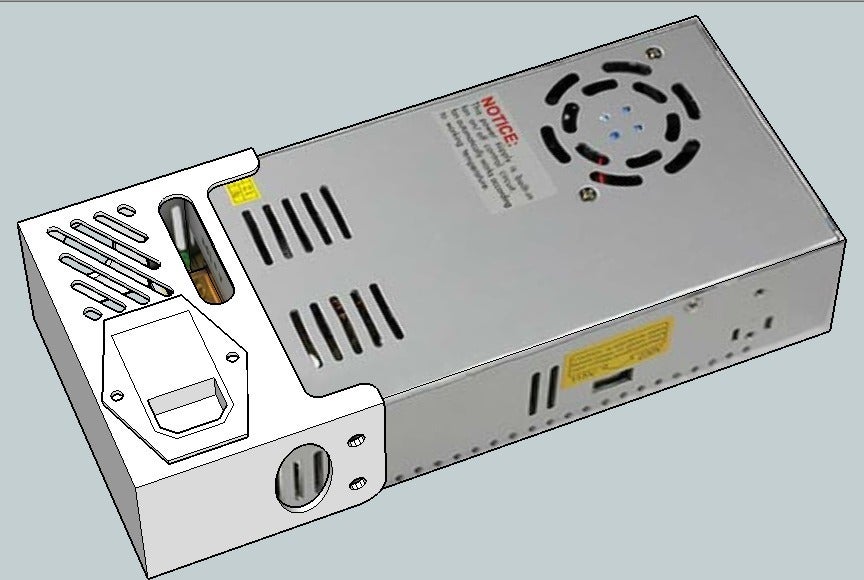 LED Style Power Supply Cover by seadevil | Download free STL model ...