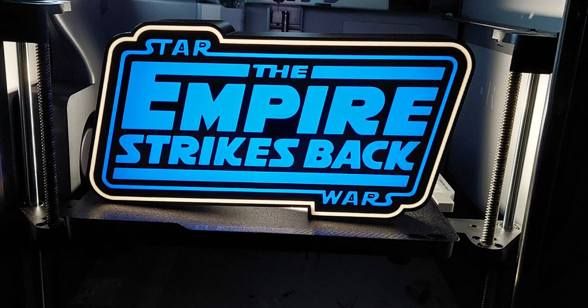 Empire Strikes Back LED light box by Wexx | Download free STL model ...