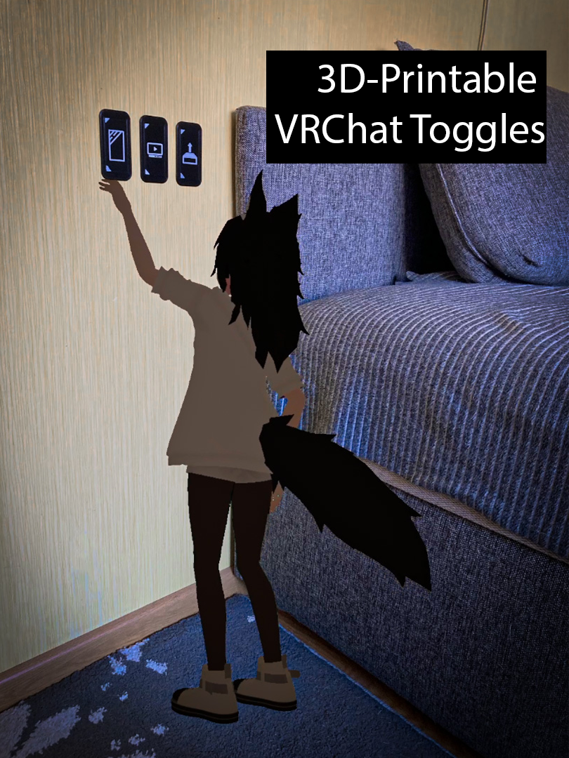 3D-Printable VRChat Toggles by SmedaNi | Download free STL model ...