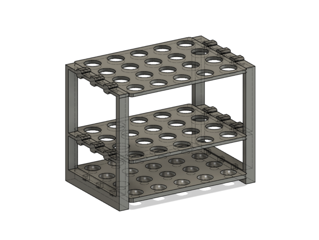 Test tube holder by Bored_coat | Download free STL model | Printables.com