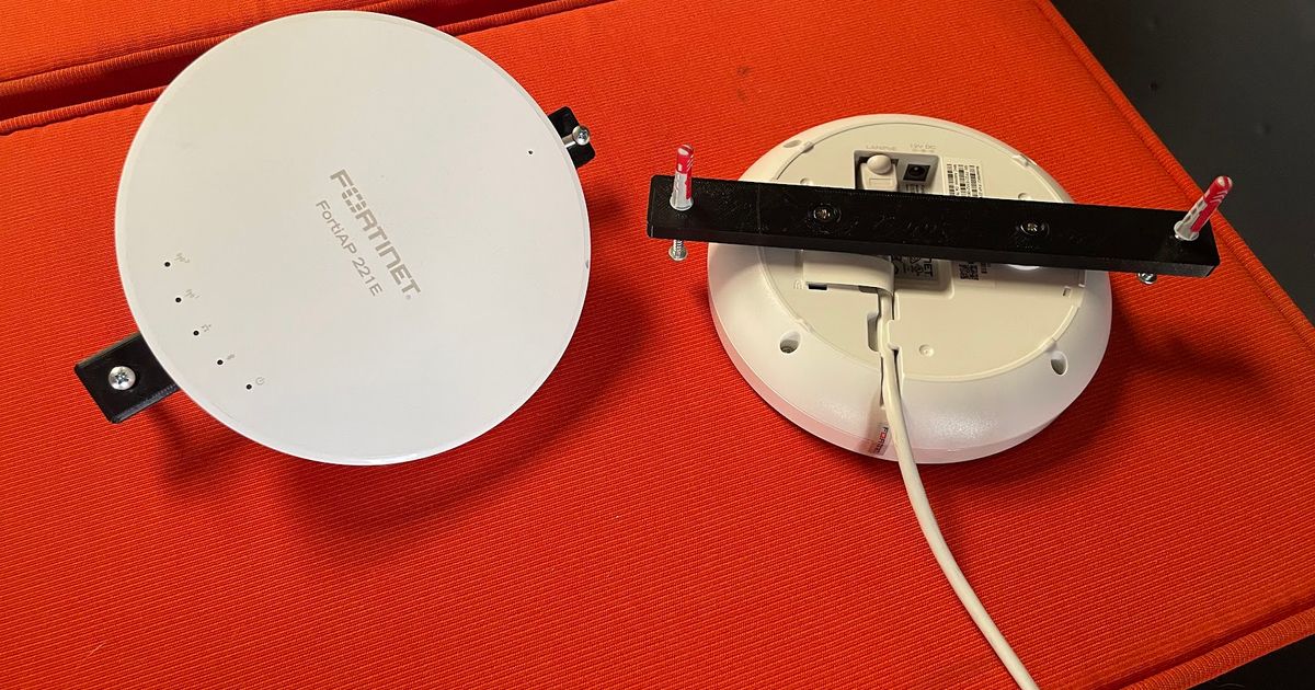 Fortinet FortiAP 221E Ceiling/Wall Mount por WhenInWome | Descargar modelo STL gratuito ...