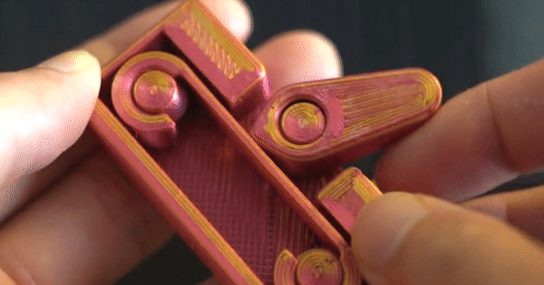 Fidget Switch - Print-In-Place Bistable Mechanism Example by 3D Printer ...