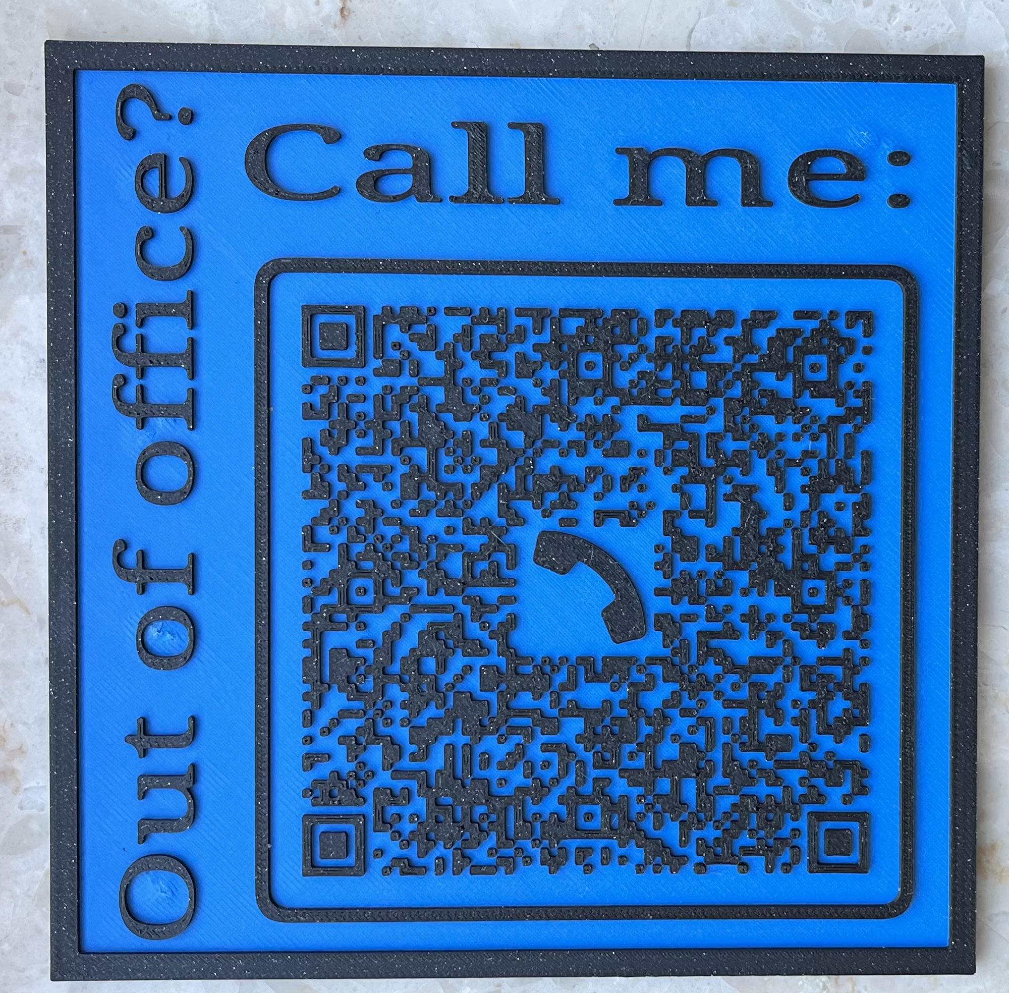 Out of office? Call me! by Macbambi | Download free STL model ...