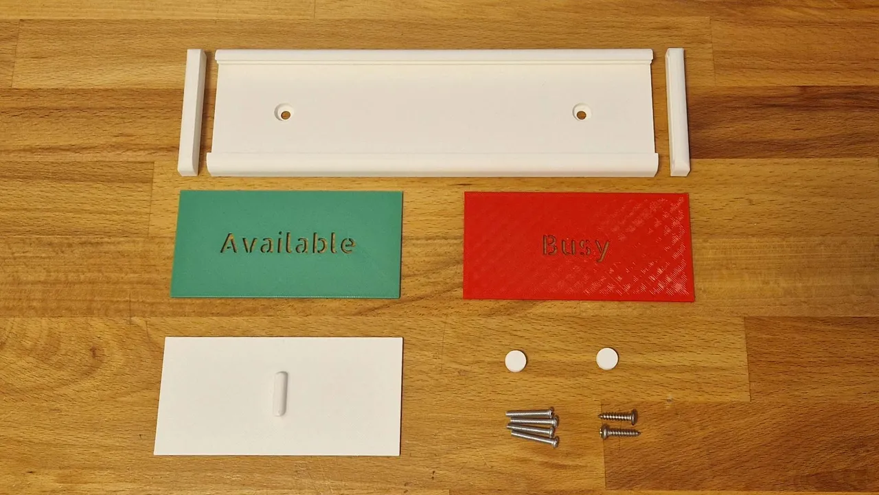 Available/ Busy Office Status Sign by Tridense | Download free STL ...