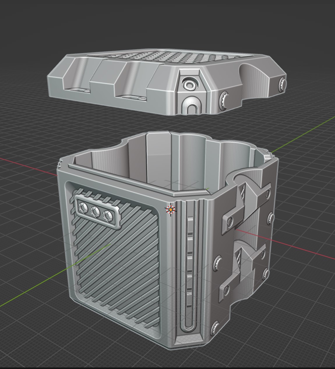 Pointlessly over-engineered Sci-Fi Storage Crate by DrKronos | Download ...