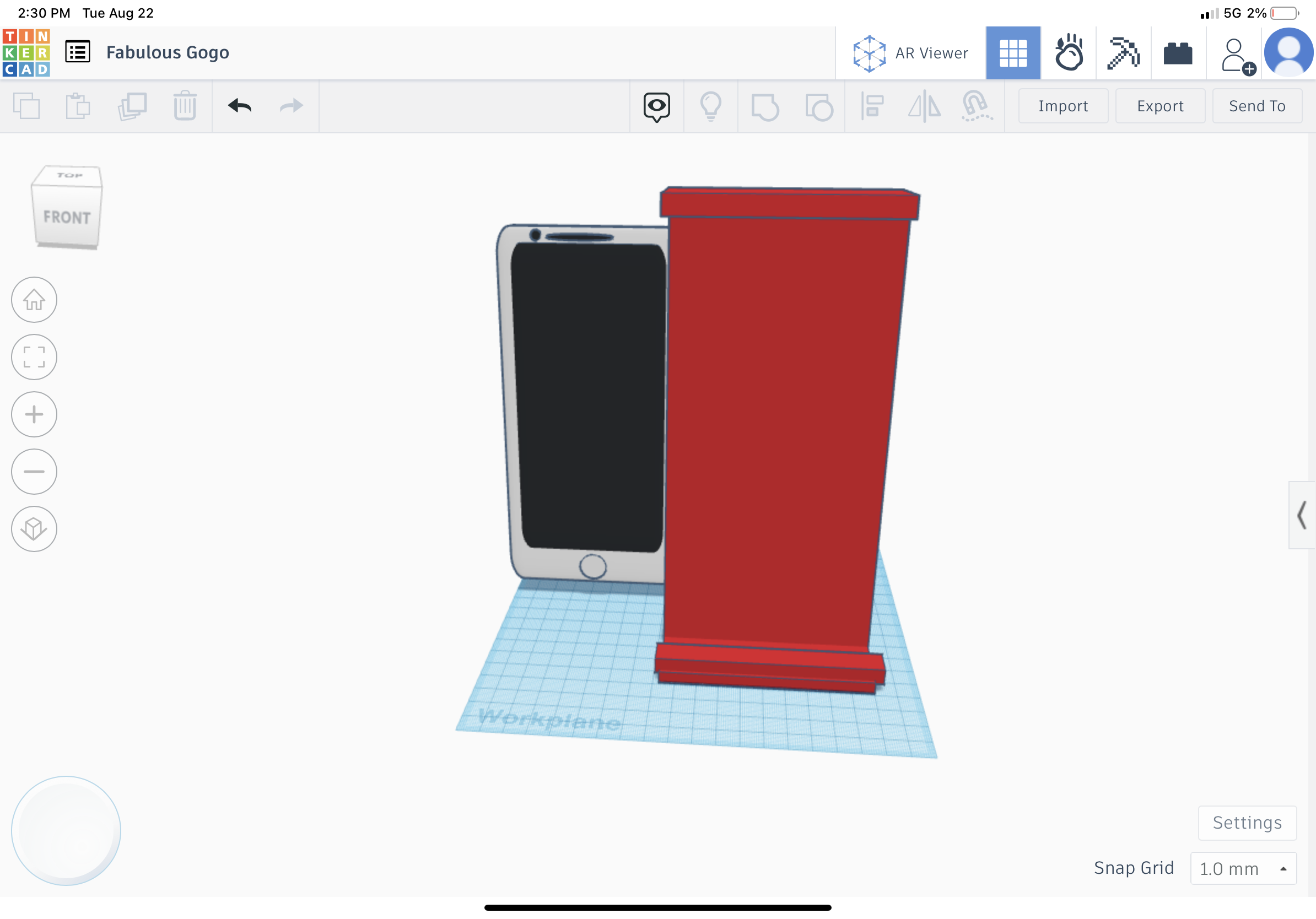 Phone holder (with fake phone) by zachcanprint_201313 | Download free ...