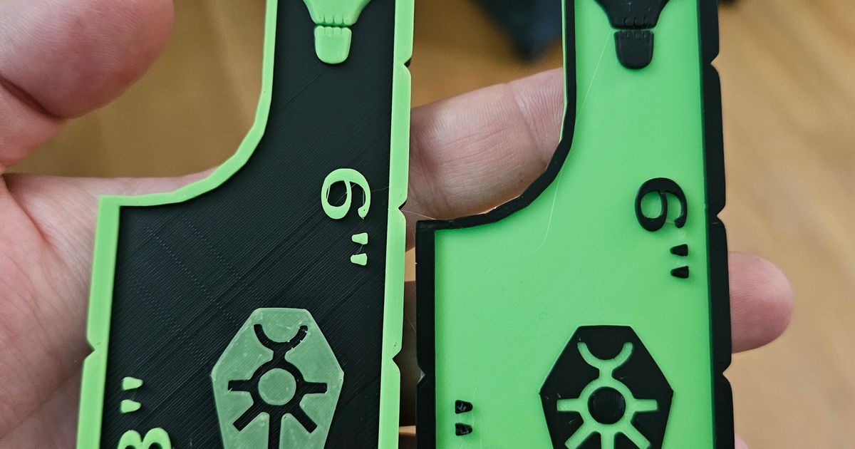 Necron Measurement Ruler for 40k by karmabass | Download free STL model ...