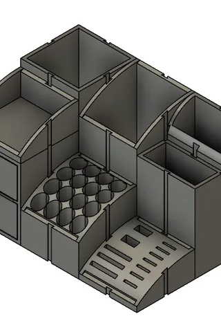 Modular Desk Organizer by Lucandia | Download free STL model ...
