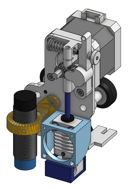 Heat Break Cooling Fan Mount for Micro Swiss Direct Drive Extruder by ...