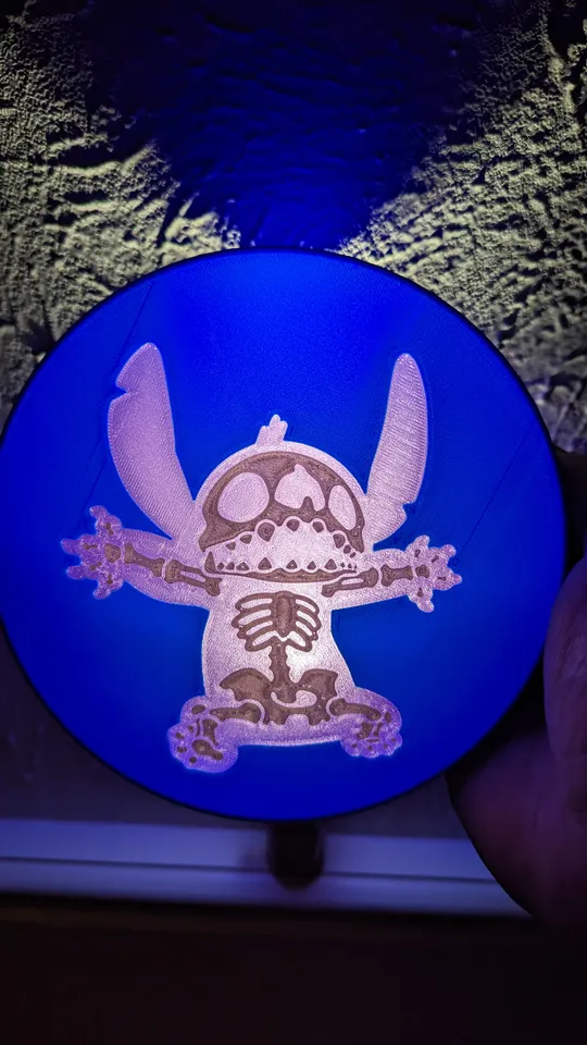 Stitch skeleton Light Box by RH8888 | Download free STL model ...