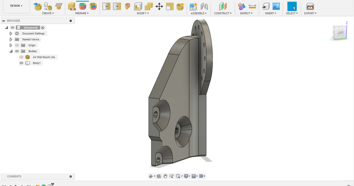 LowRider 3 CNC - Add-on - KINEMATIC Air Mist Mount for Tool-less Quick ...