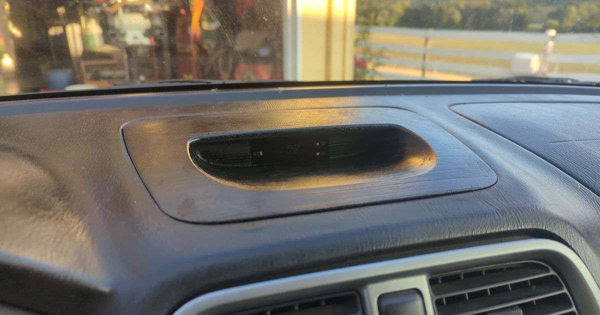 Subaru Impreza (Bug Eye) Dash Clock Panel by Fredrick Freightner ...