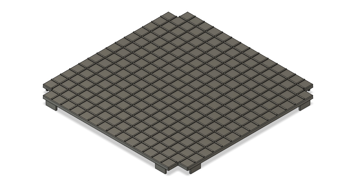 Rokenbok Deck Plate, Squares by smiksky | Download free STL model ...