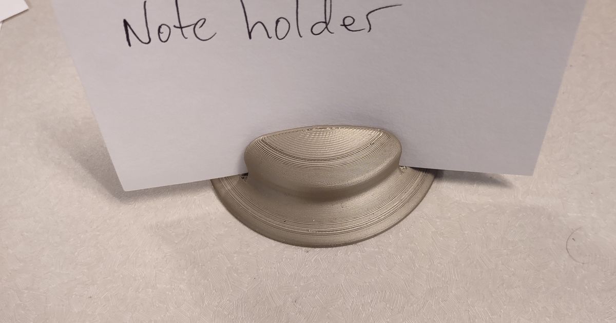 Note Holder / Stand by 3dCreateSomething | Download free STL model ...