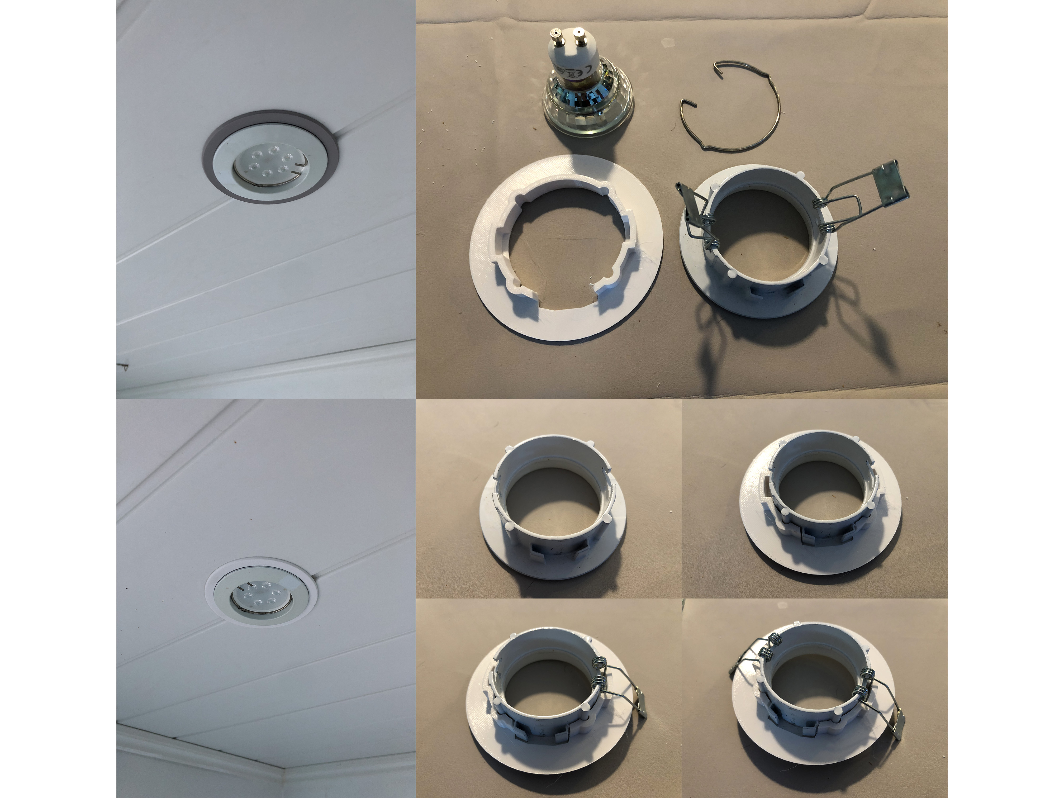 Fixing spring clamp for spot ceiling by Regis | Download free STL model ...