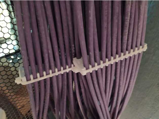 Ethernet cable runner for 24 port patch panel (numbered) by Josuanbn ...