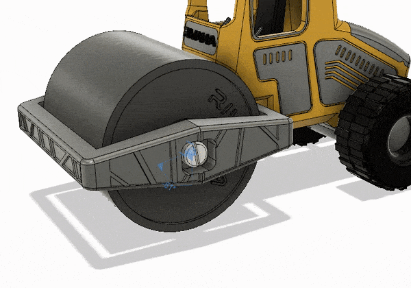 Yellow Road Roller Modern Version 2 with movements by Black Jack ...
