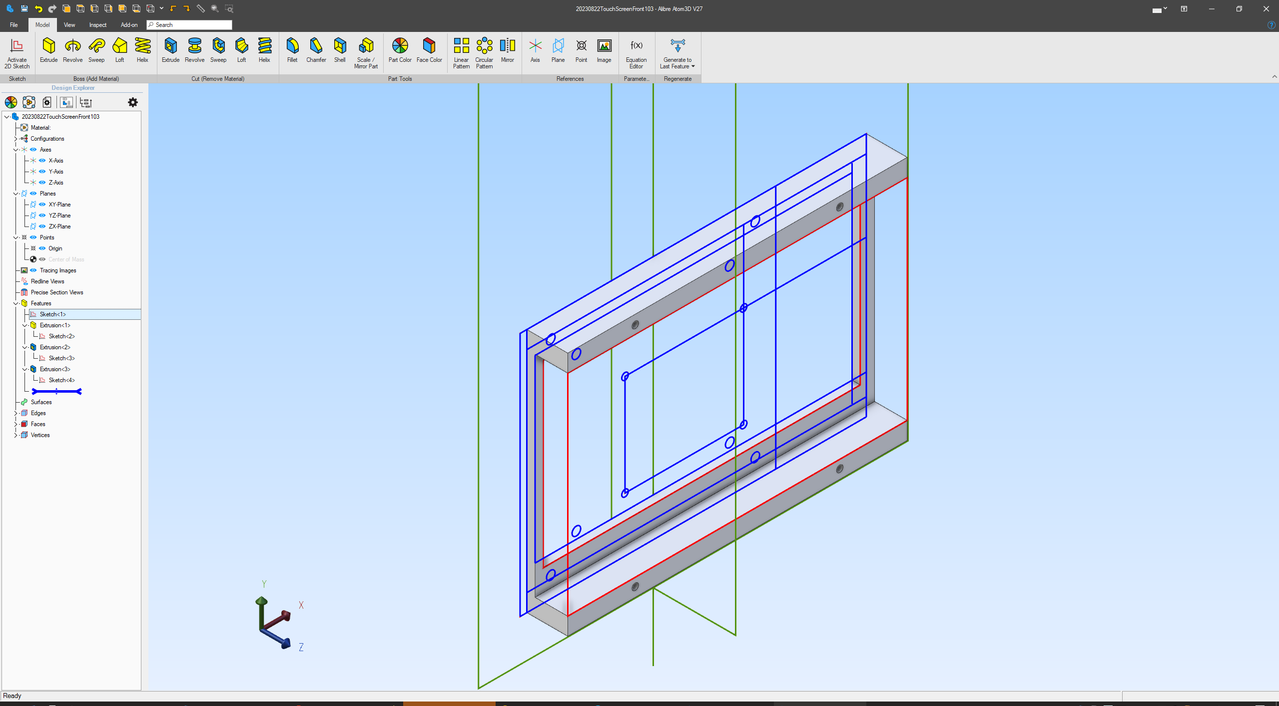 7 inch touchscreen holder by Baffo | Download free STL model ...