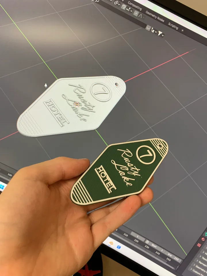 Rusty lake hotel keychain by Wulfiiik:3 | Download free STL model ...