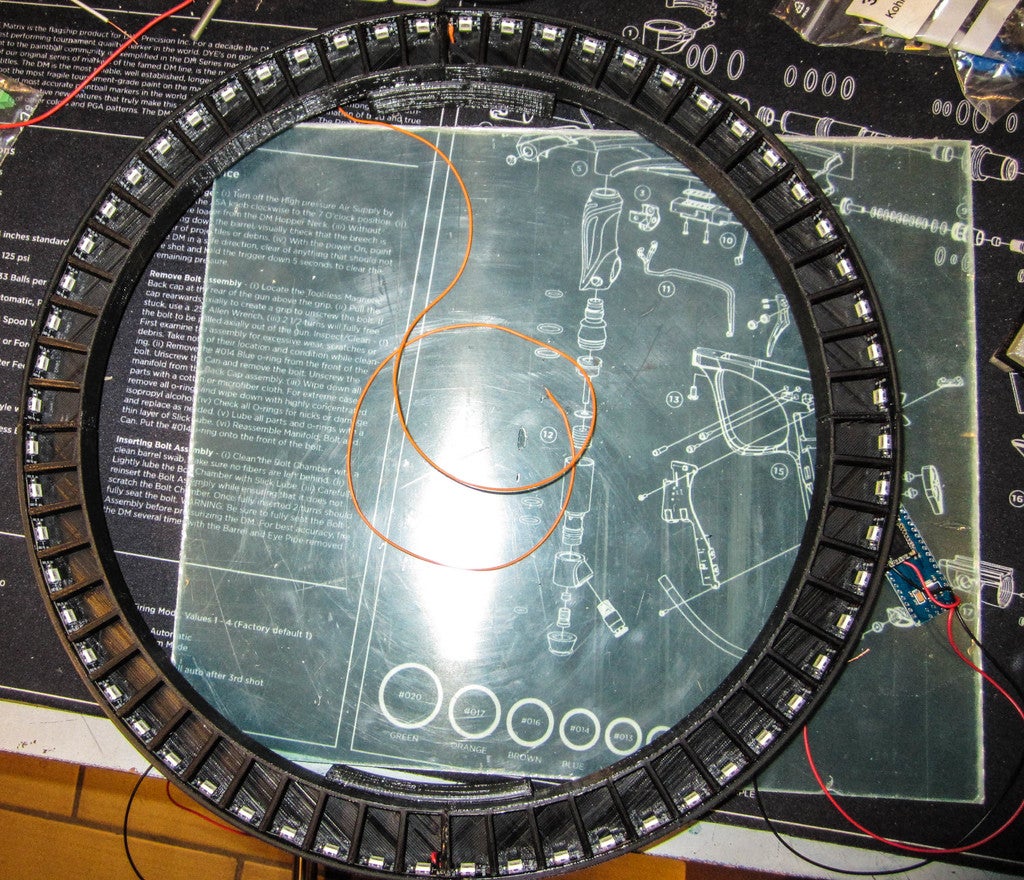 Runde Neopixel Uhr (WS2812B) by elSomero Blanko | Download free STL ...