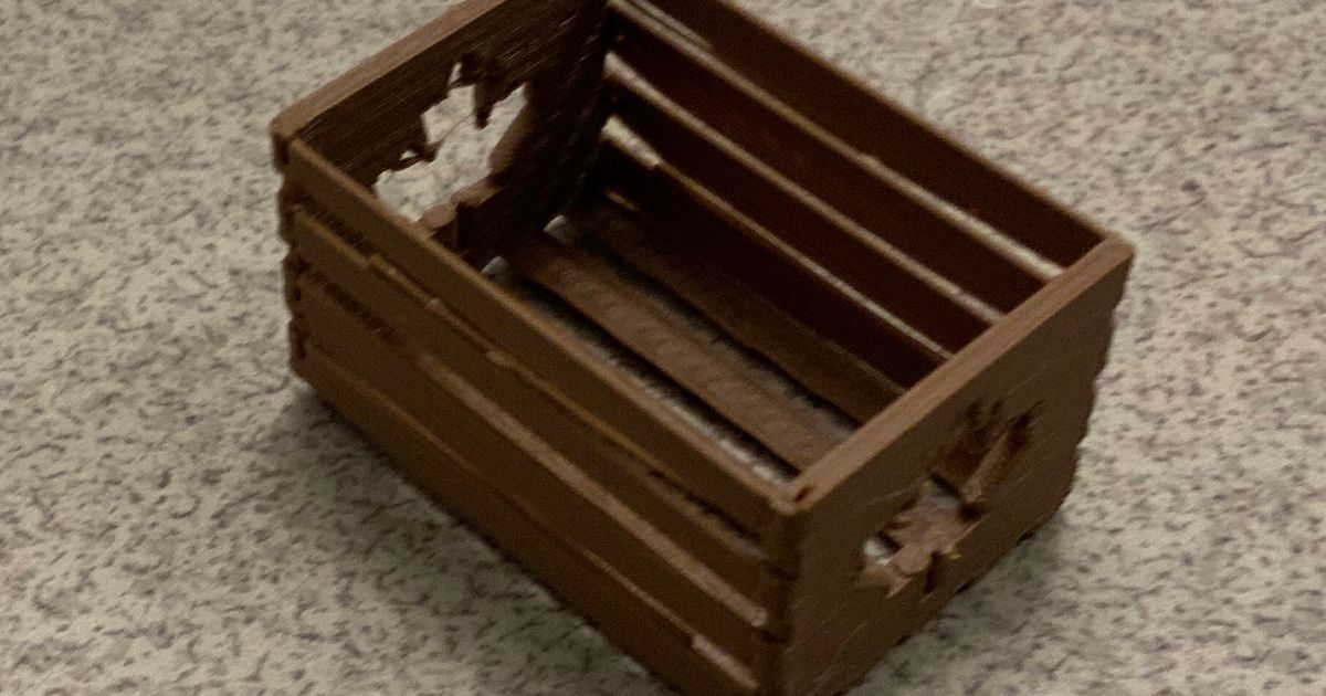 Mini Maple Leaf Crate by Grossmiller | Download free STL model ...
