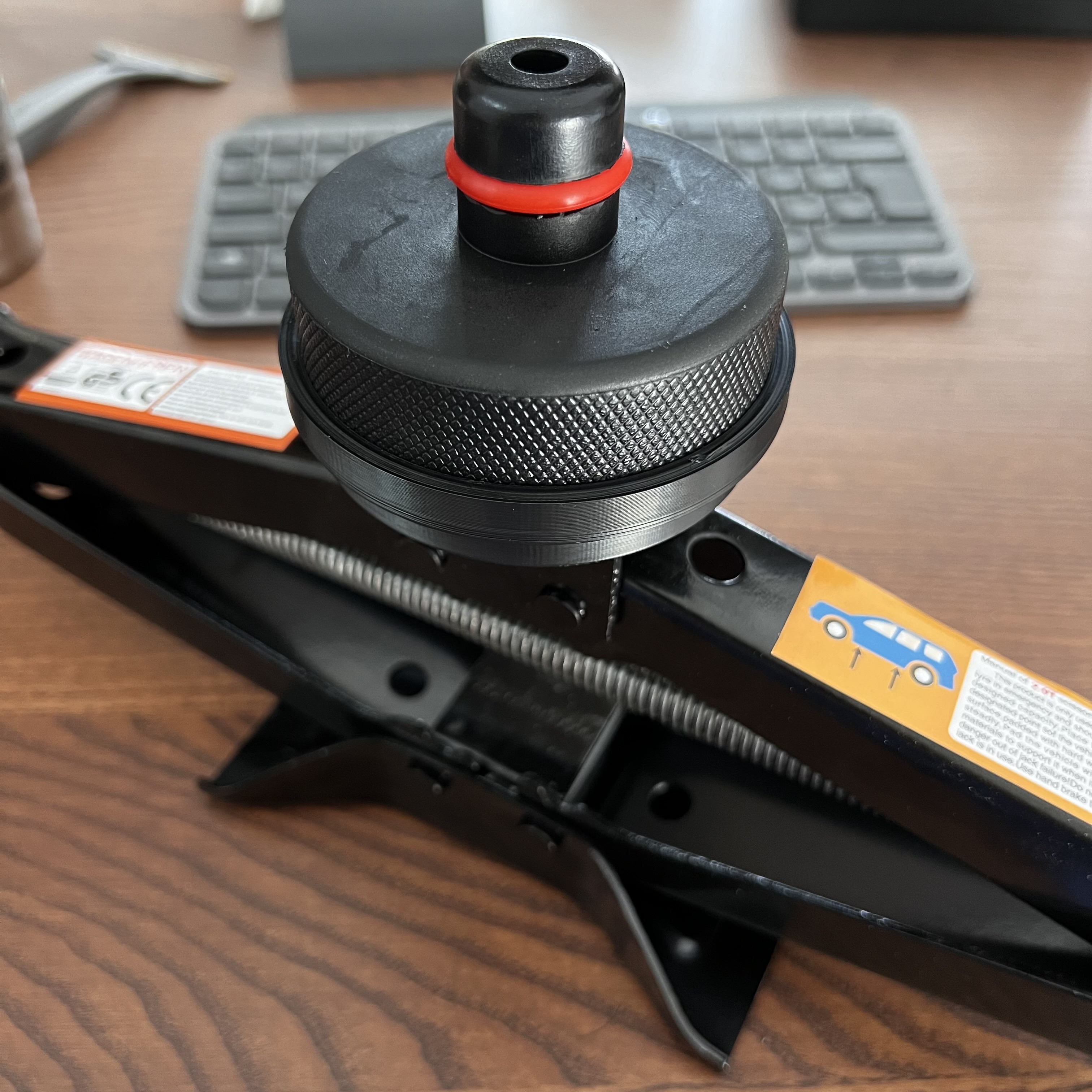 Tesla jack point adapter by ionantonak | Download free STL model ...