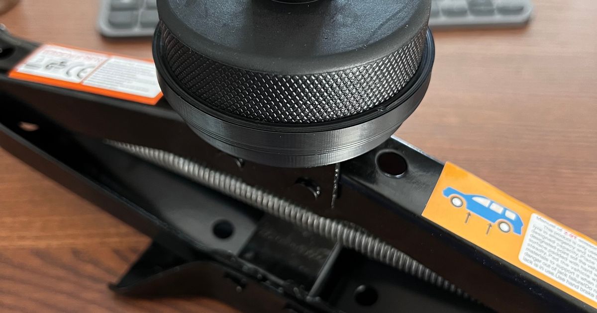 Tesla jack point adapter by ionantonak | Download free STL model ...