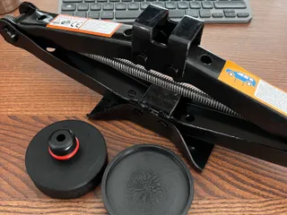 Tesla jack point adapter by ionantonak | Download free STL model ...
