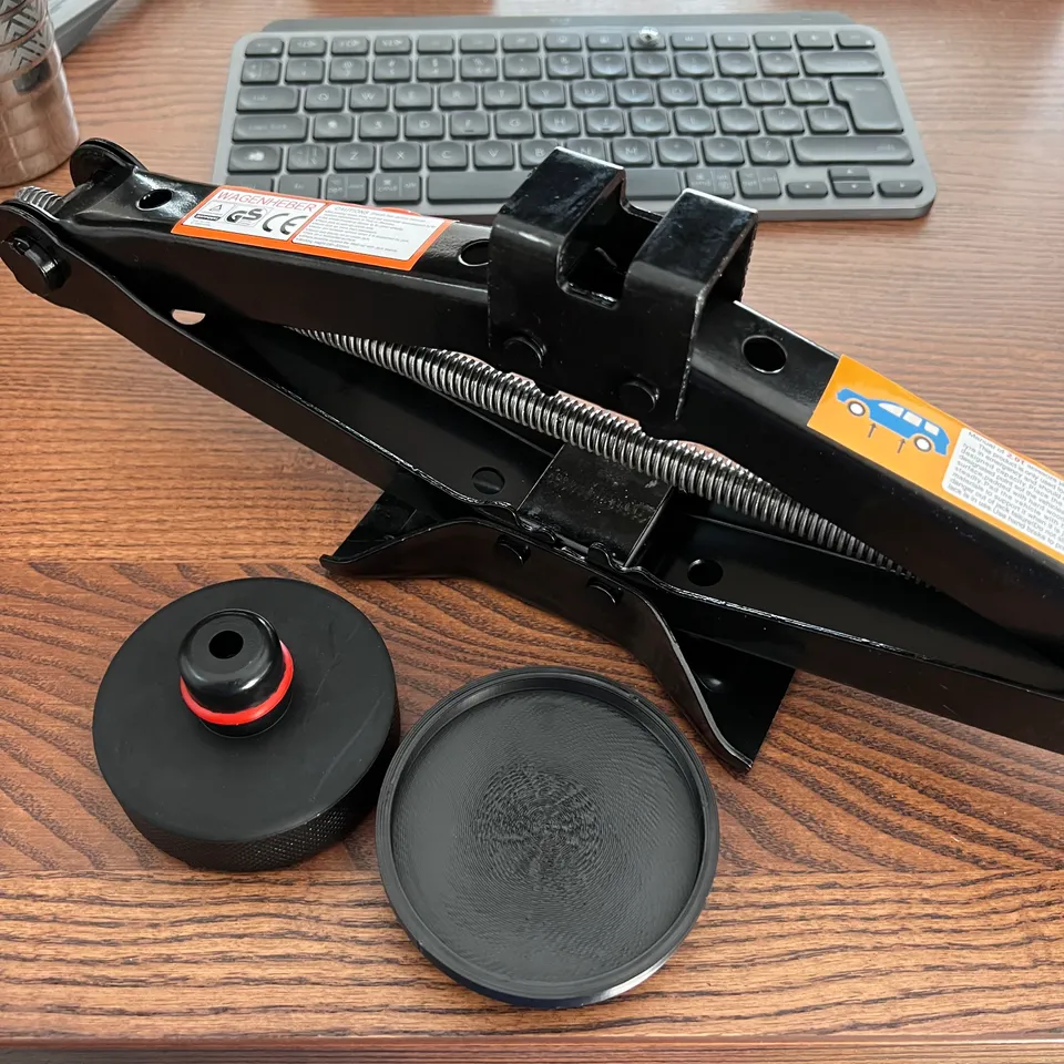 Tesla jack point adapter by ionantonak | Download free STL model ...