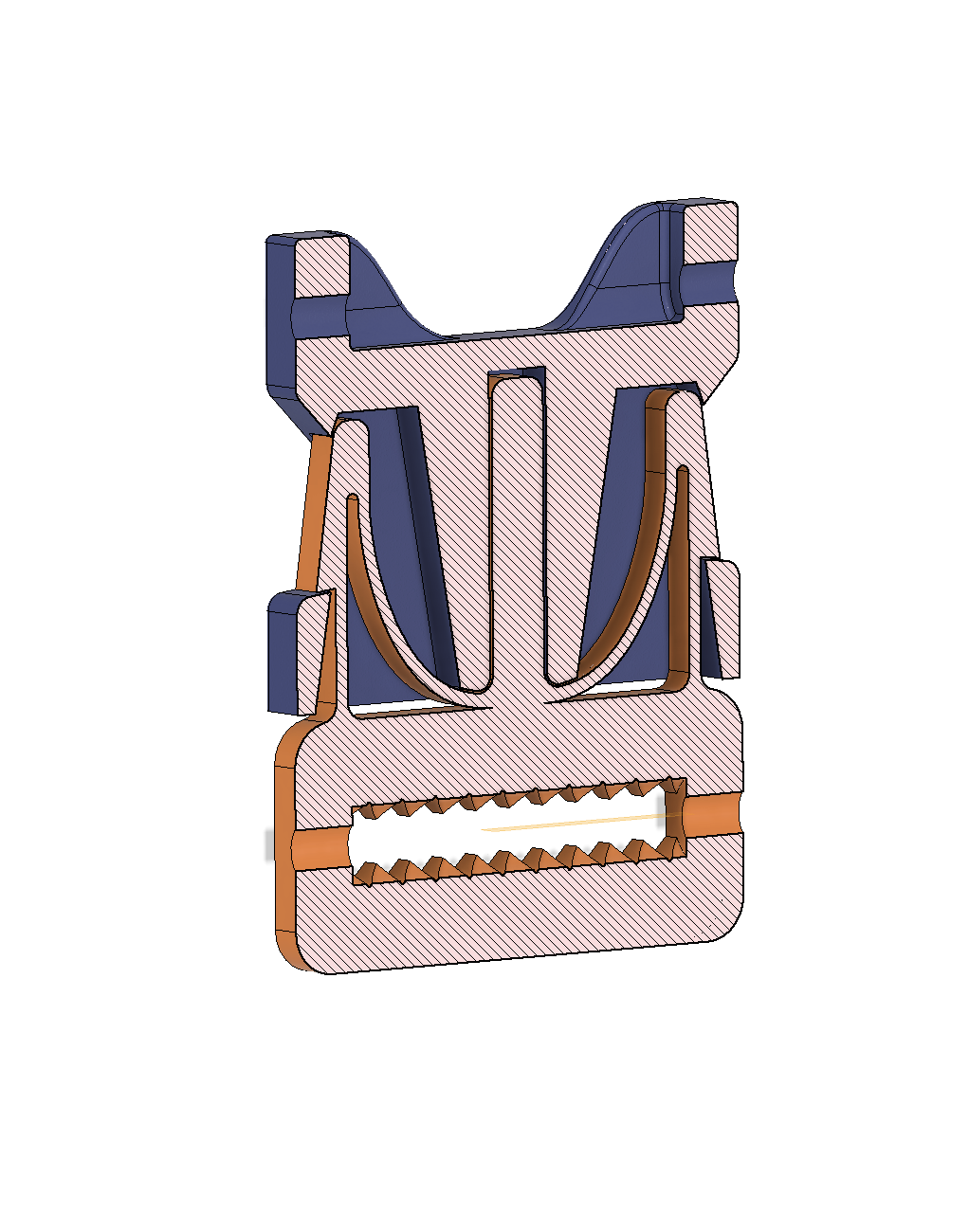 Buckle Strap Clip Fast Lock (compliant mechanism / NO SUPPORT) by Le ...