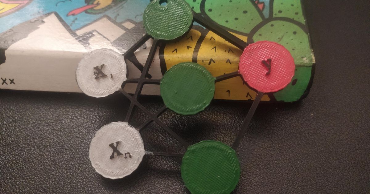 Neural network keychain by Daniel | Download free STL model ...