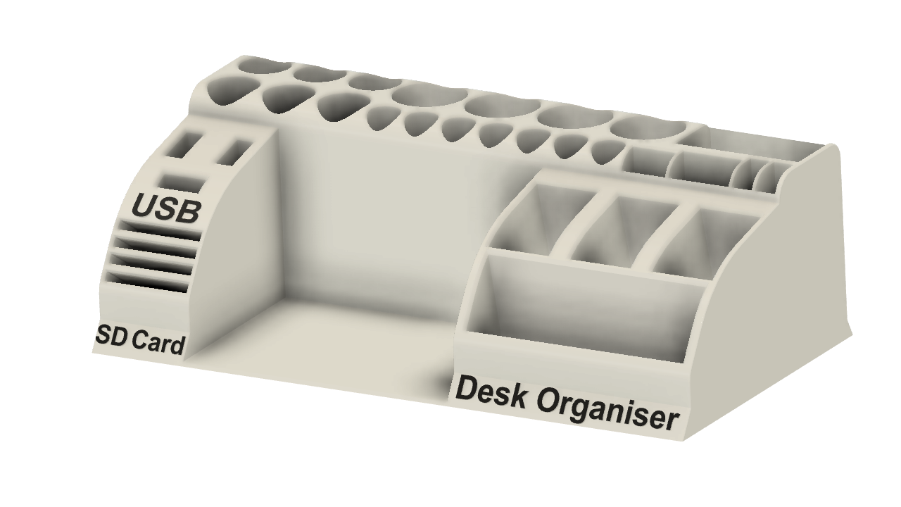 Desk Organiser by Charly BEGOOD | Download free STL model | Printables.com