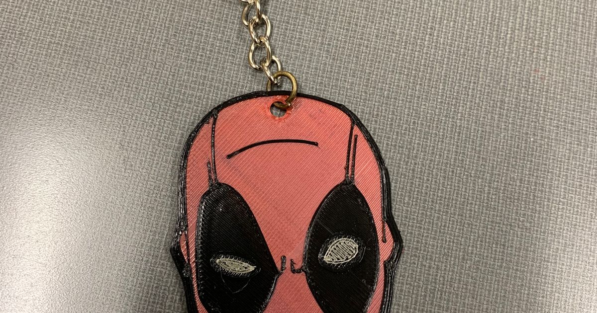Deadpool Keychain by Bradley Corl | Download free STL model ...