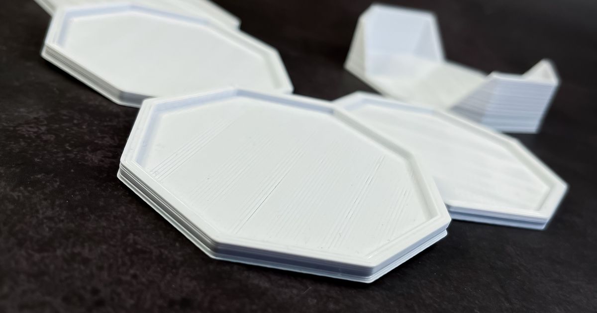 Octagon Coasters by Y Design | Download free STL model | Printables.com