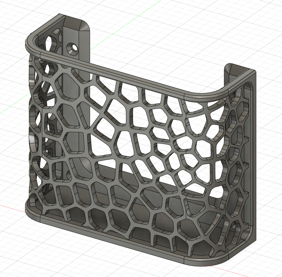 Voronoi pattern wall pocket by Nick | Download free STL model ...
